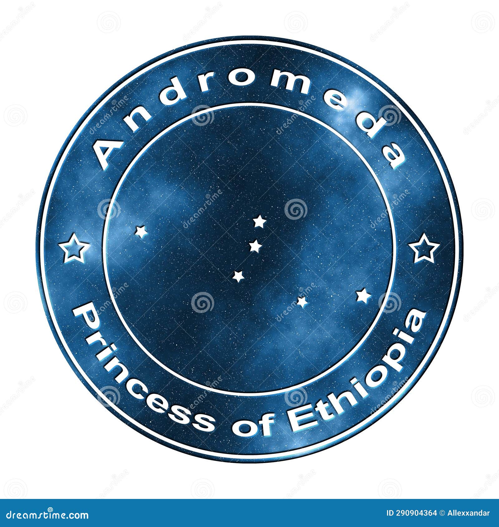 Andromeda Star Constellation Cartoon Vector | CartoonDealer.com #42265499