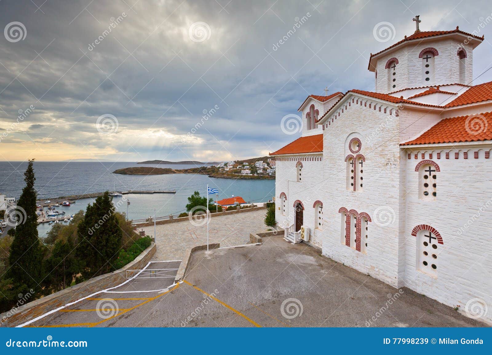 Andros image stock. Image du cyclades, grèce, île, grec - 77998239