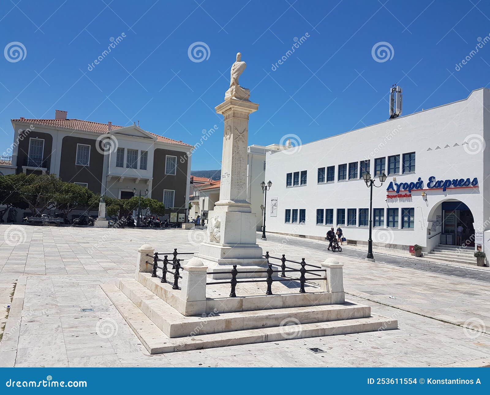 Andros Island Andros City in Greece Stock Photo - Image of flowess ...