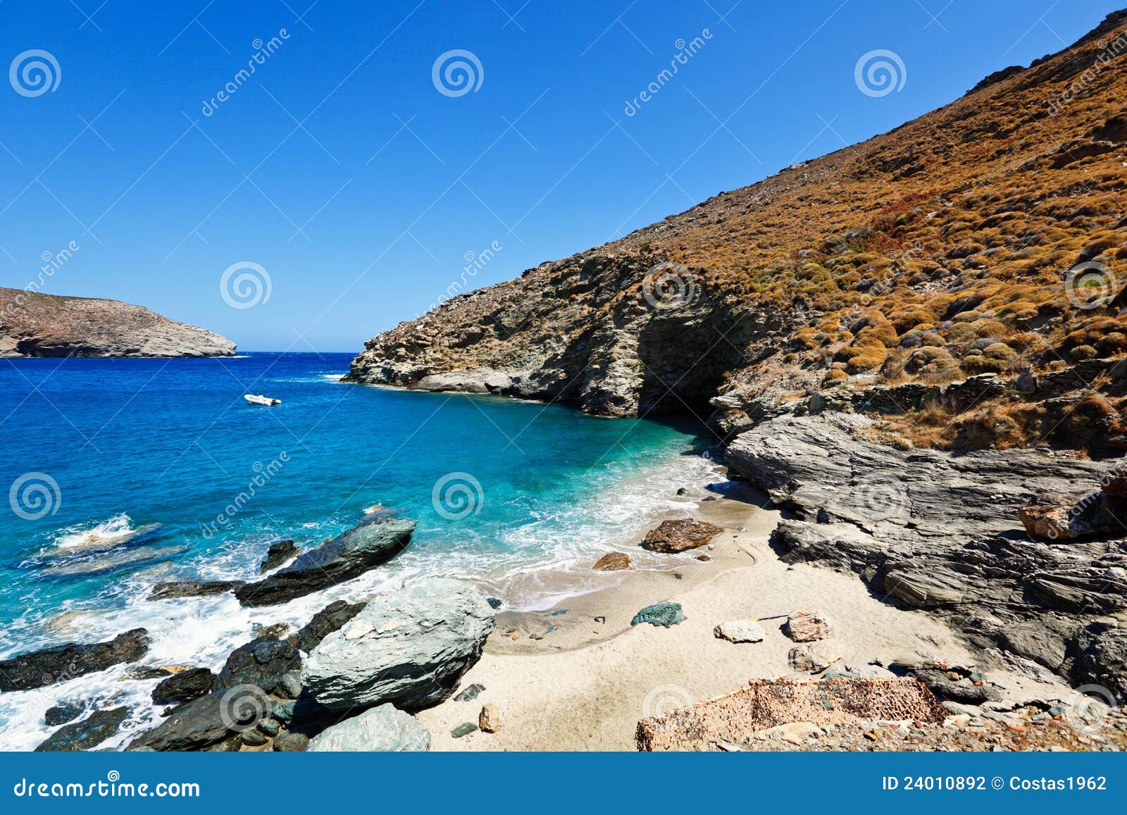 Andros island, Greece stock photo. Image of cycladic - 24010892