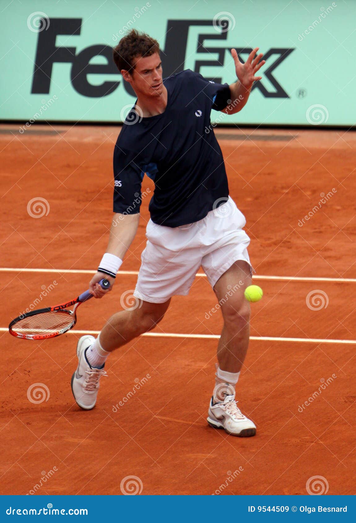 Andy Murray at Roland Garros 2009 Editorial Stock Image - Image of ...