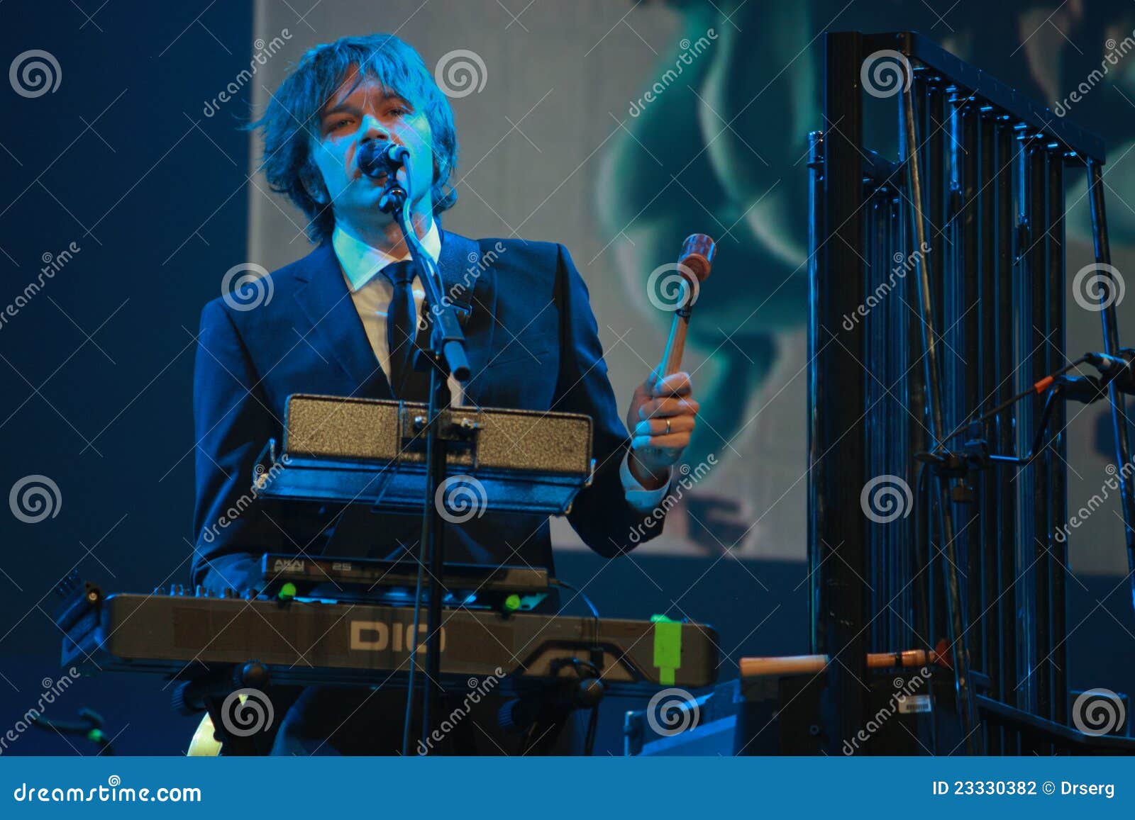 Andy Ross Vocals, Guitar and Keyboards Player Editorial Photography ...