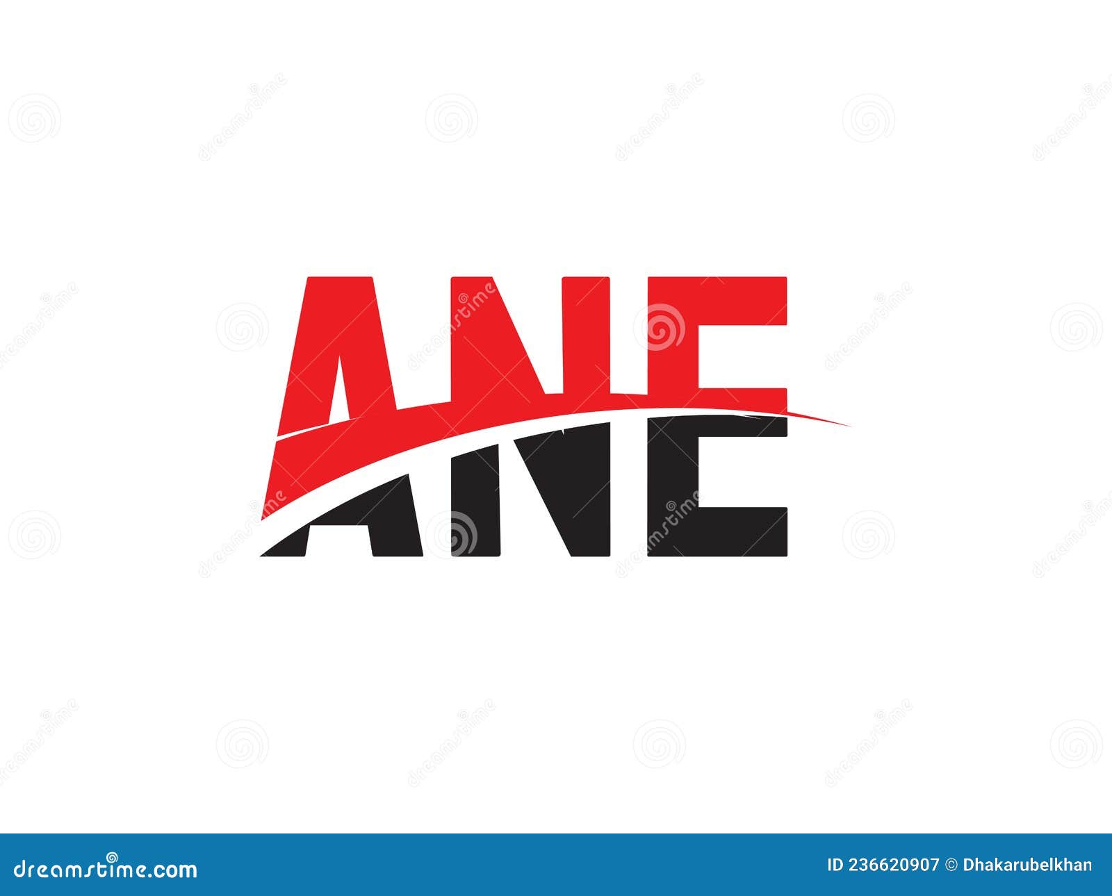 ANE Letter Initial Logo Design Vector Illustration Stock Illustration ...