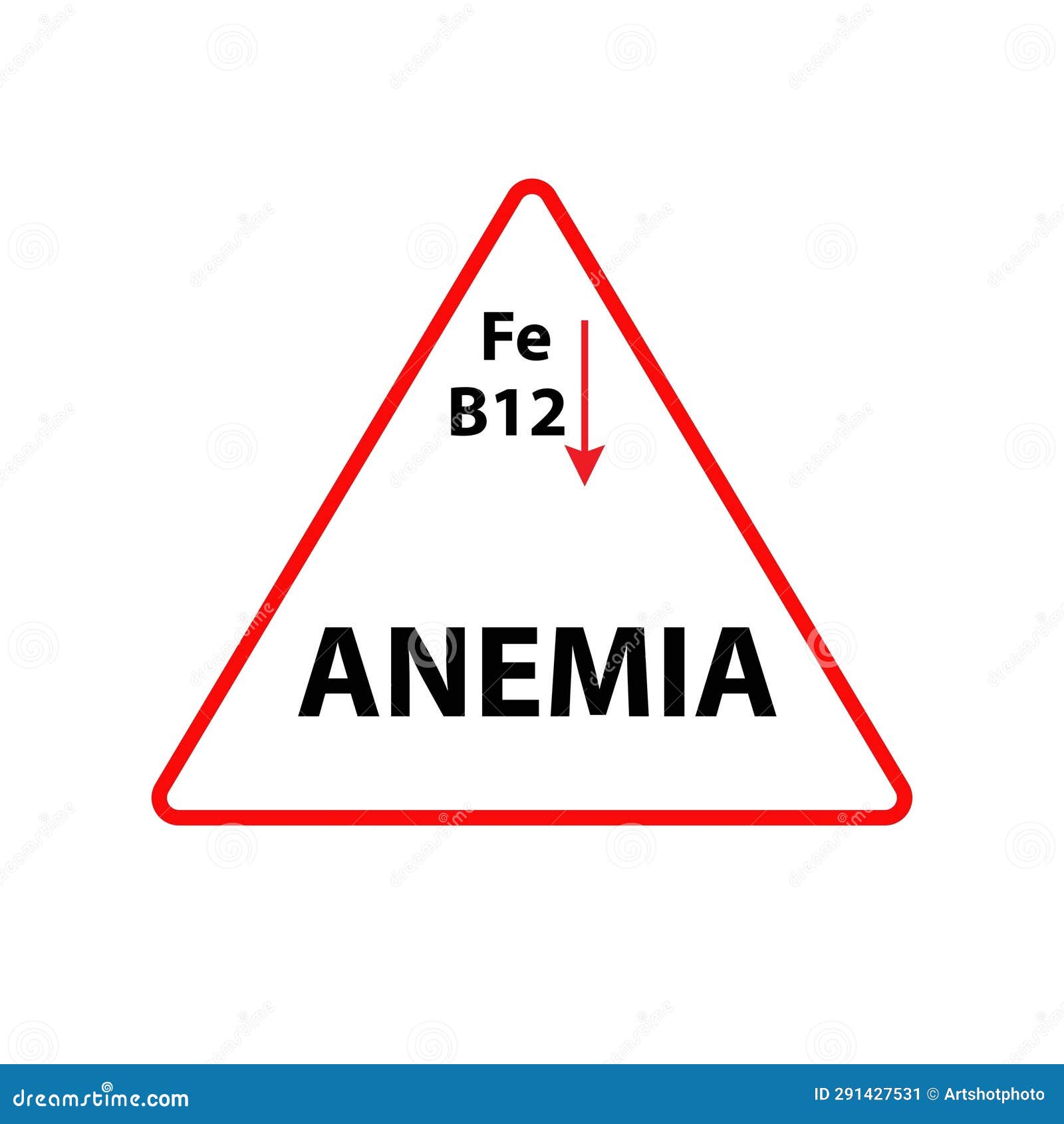 Anemia Iron Red Blood Cell Medical Vector Illustration Medical ...