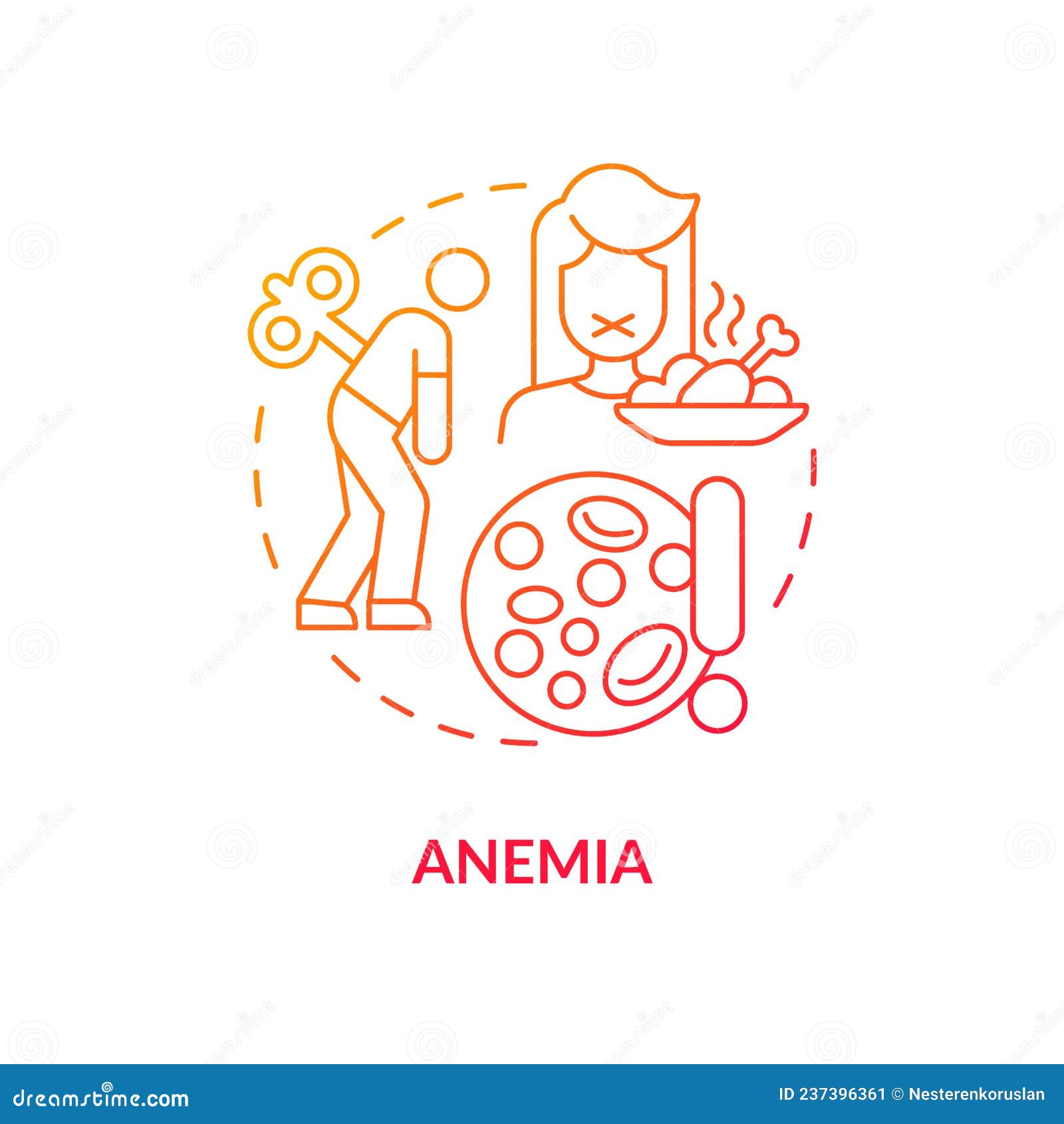 Hemoglobin Level. Cross Section Of Blood Vessel With Red Blood Cells ...