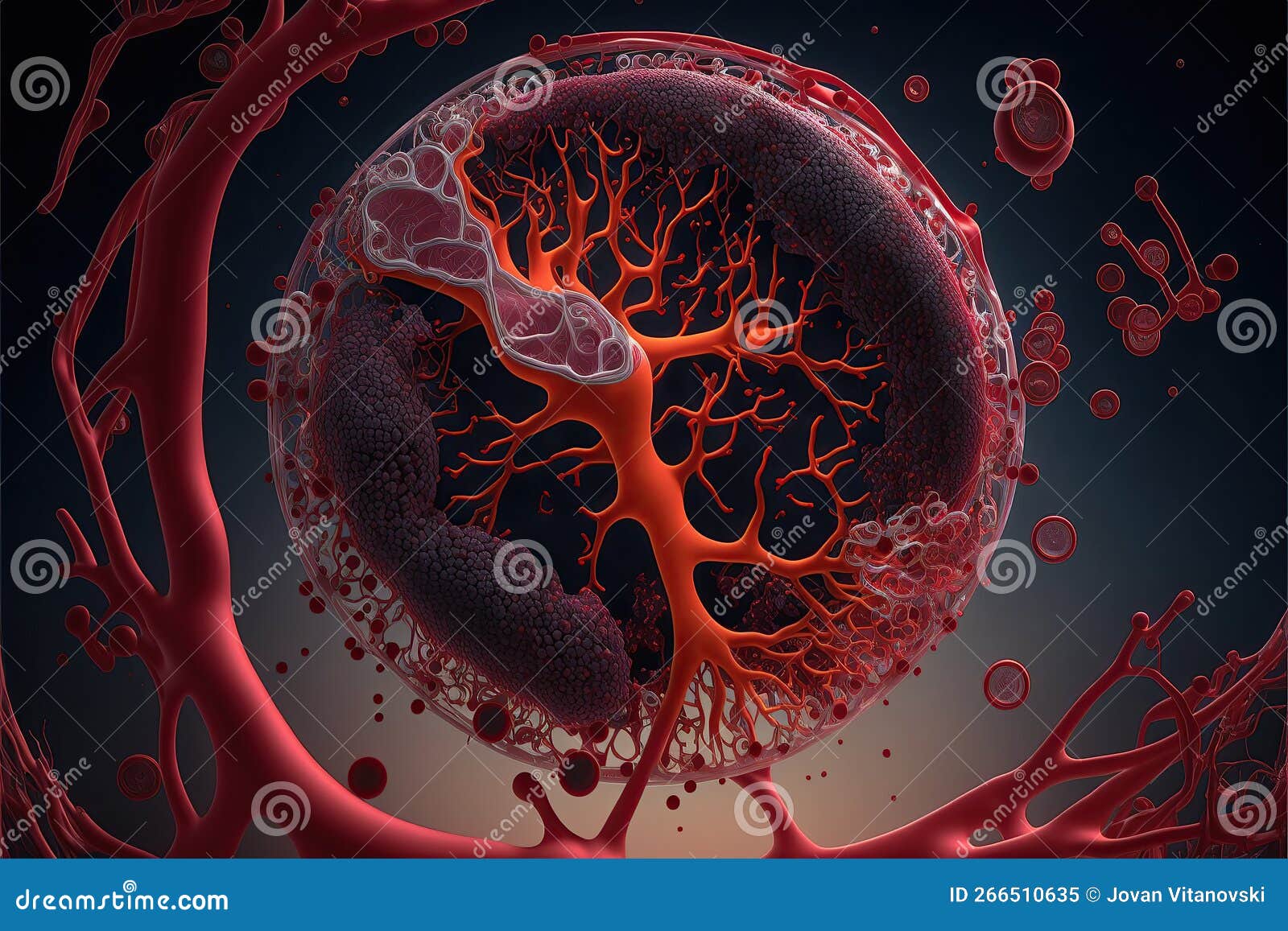 Anemia Under Microscope View. Stock Illustration - Illustration of ...