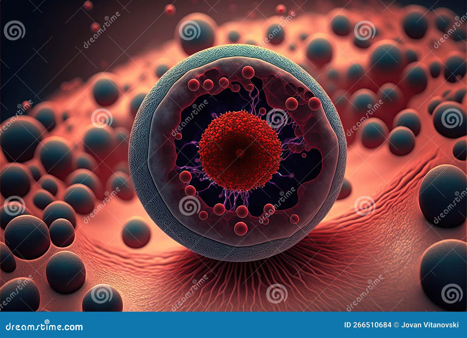 Anemia Under Microscope View. Stock Illustration | CartoonDealer.com ...