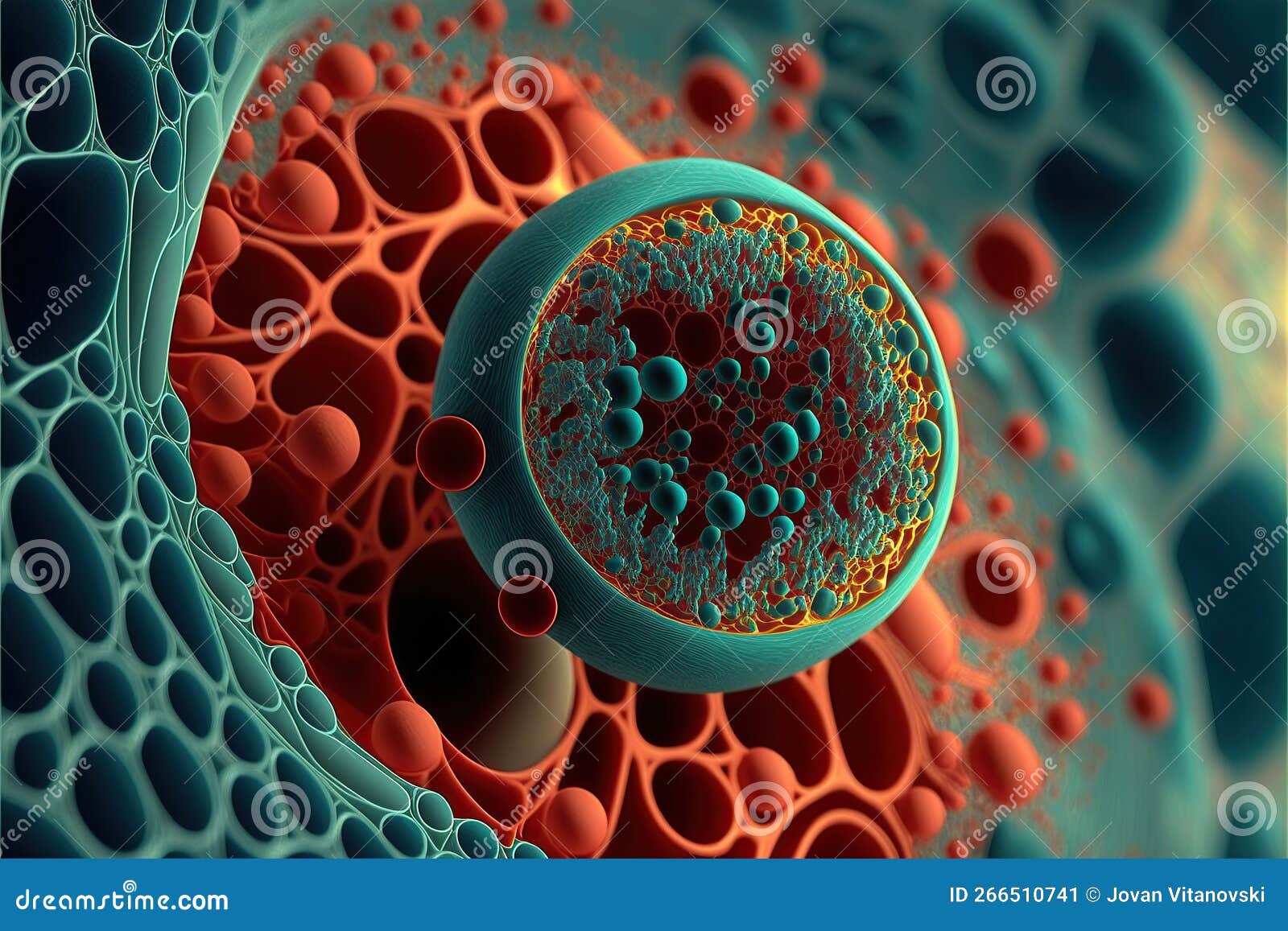 Anemia Under Microscope View. Stock Illustration - Illustration of cell ...