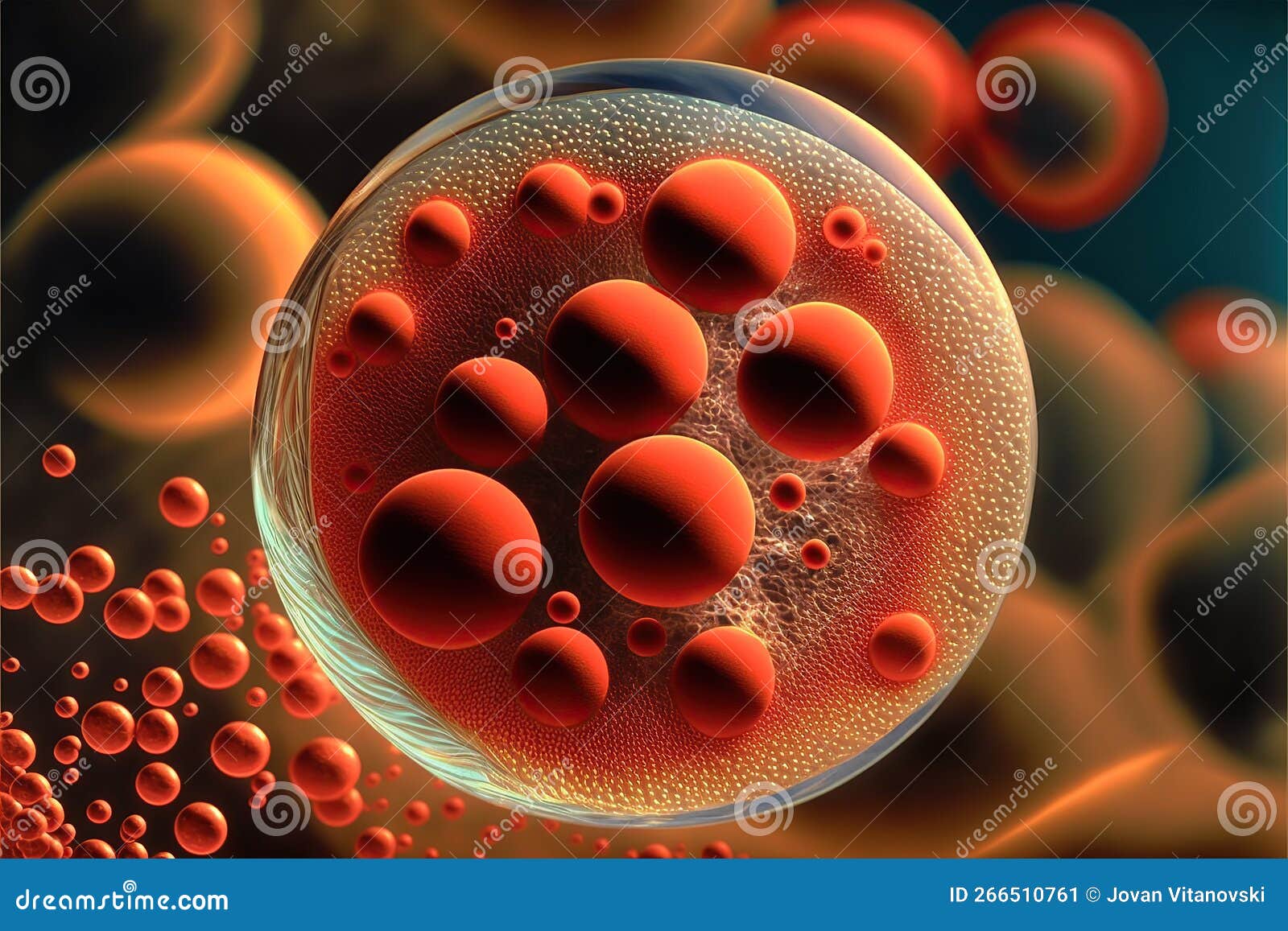 Anemia Under Microscope View. Stock Illustration | CartoonDealer.com ...
