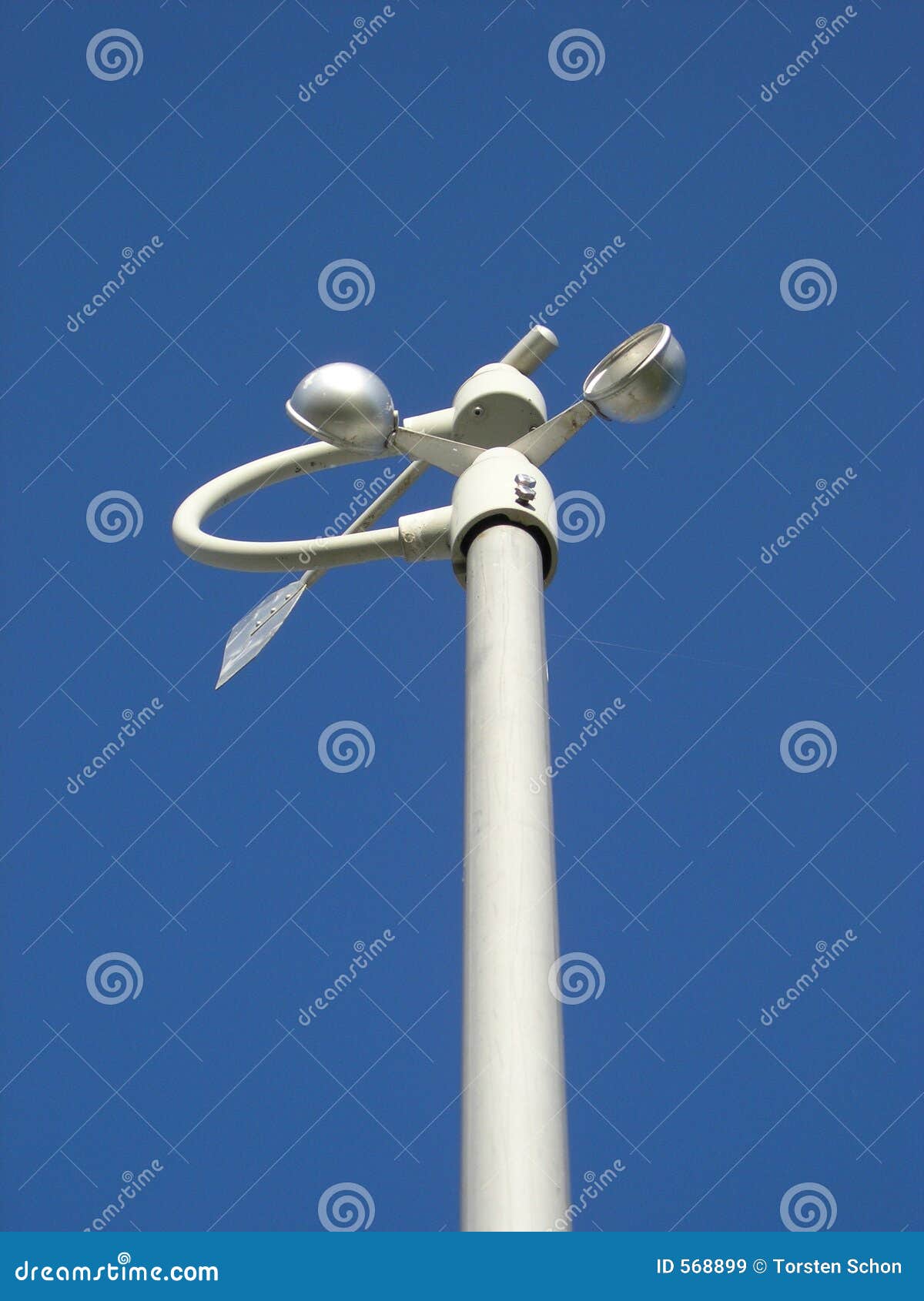 Anemometer stock image. Image of rotate, weatherstation - 568899