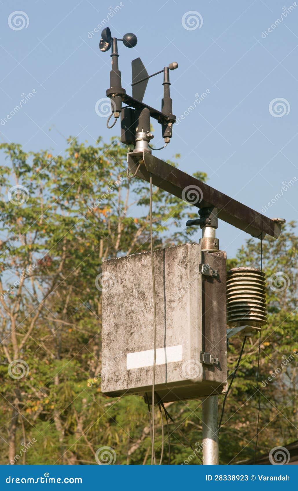 Anemometer Device Used For Measuring Wind Speed, Common Weather Station ...
