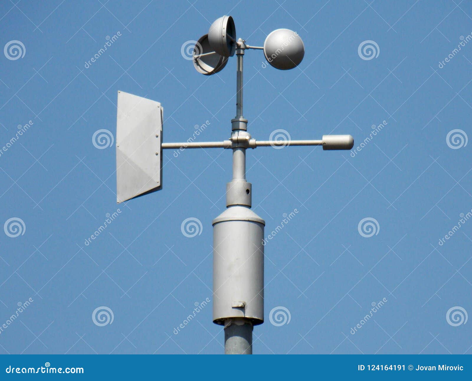 Anemometer Device Used For Measuring Wind Speed, Common Weather Station ... Anemometer Device Used For Measuring Wind Speed, Common Weather Station ...