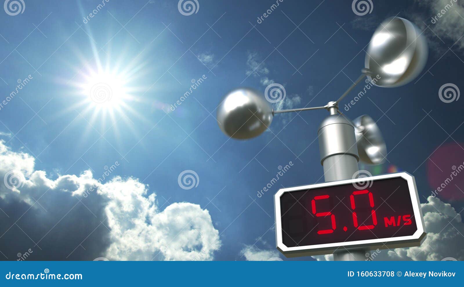 Anemometer Displays 5 Meters Per Second Wind Speed. Weather Forecast ... Anemometer Displays 5 Meters Per Second Wind Speed. Weather Forecast ...