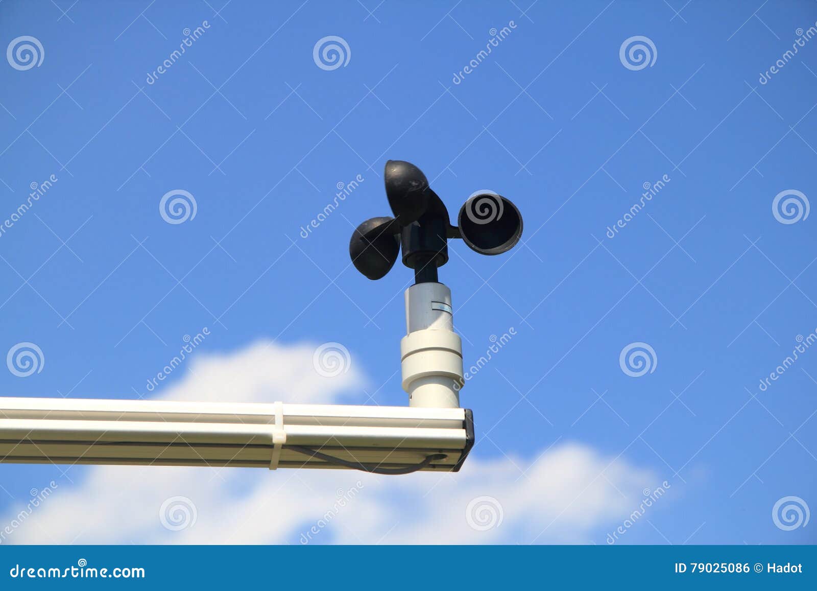 Anemometer stock photo. Image of small, plastic, meteorology - 79025086