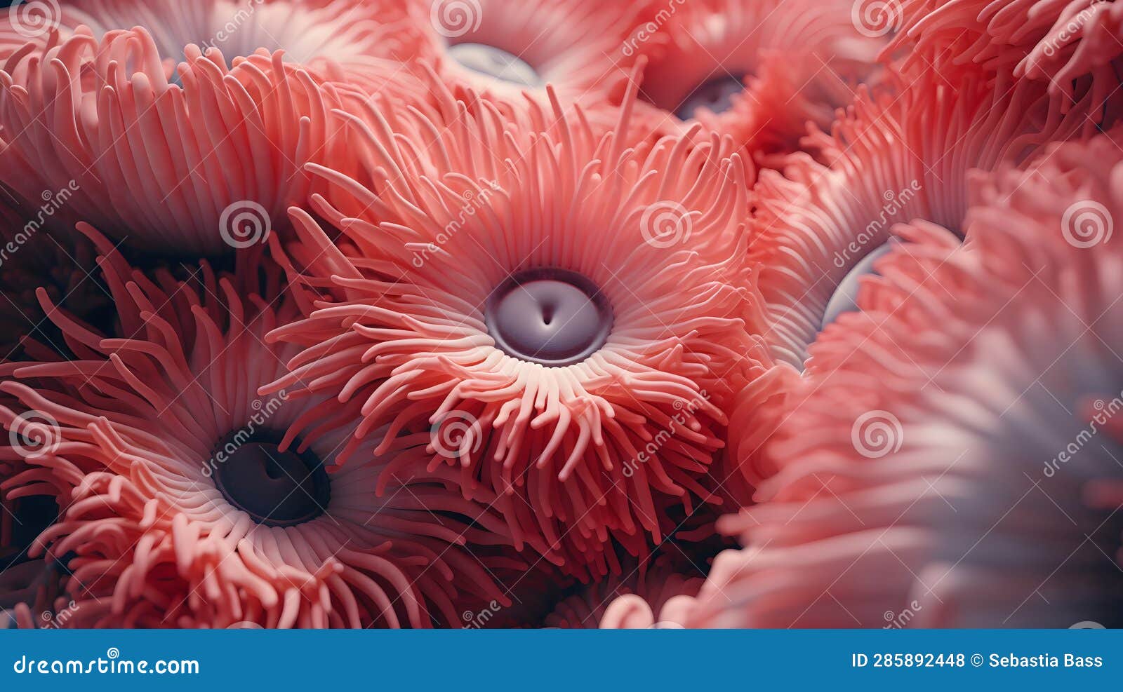 Anemone Actinia Texture Underwater Reef Sea Coral Stock Photo ...
