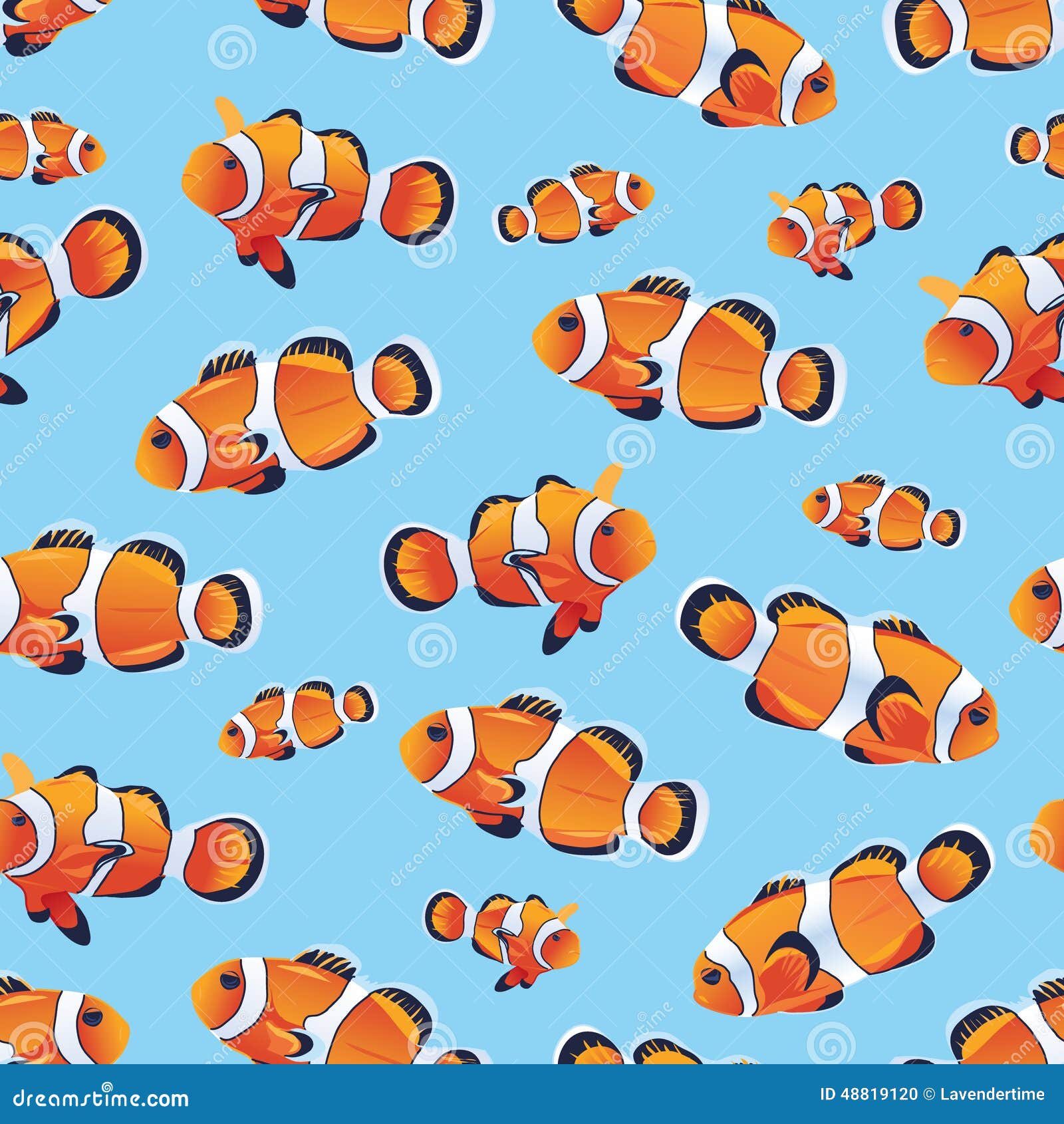 Amphiprioninae Clownfish. Cartoon Illustration. Vector | CartoonDealer ...