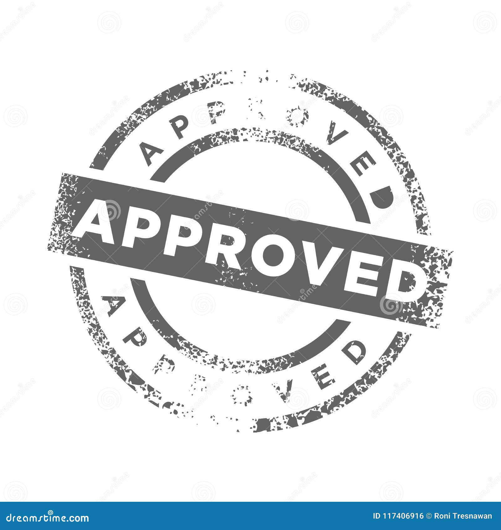 Anerkanntes Stempel-Zeichen-Symbol-Design Vektor Abbildung ...