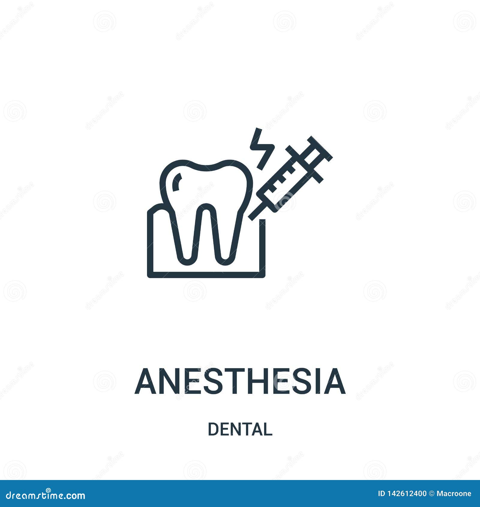 Anesthesia Linear Icon. Modern Outline Anesthesia Logo Concept O Vector ...