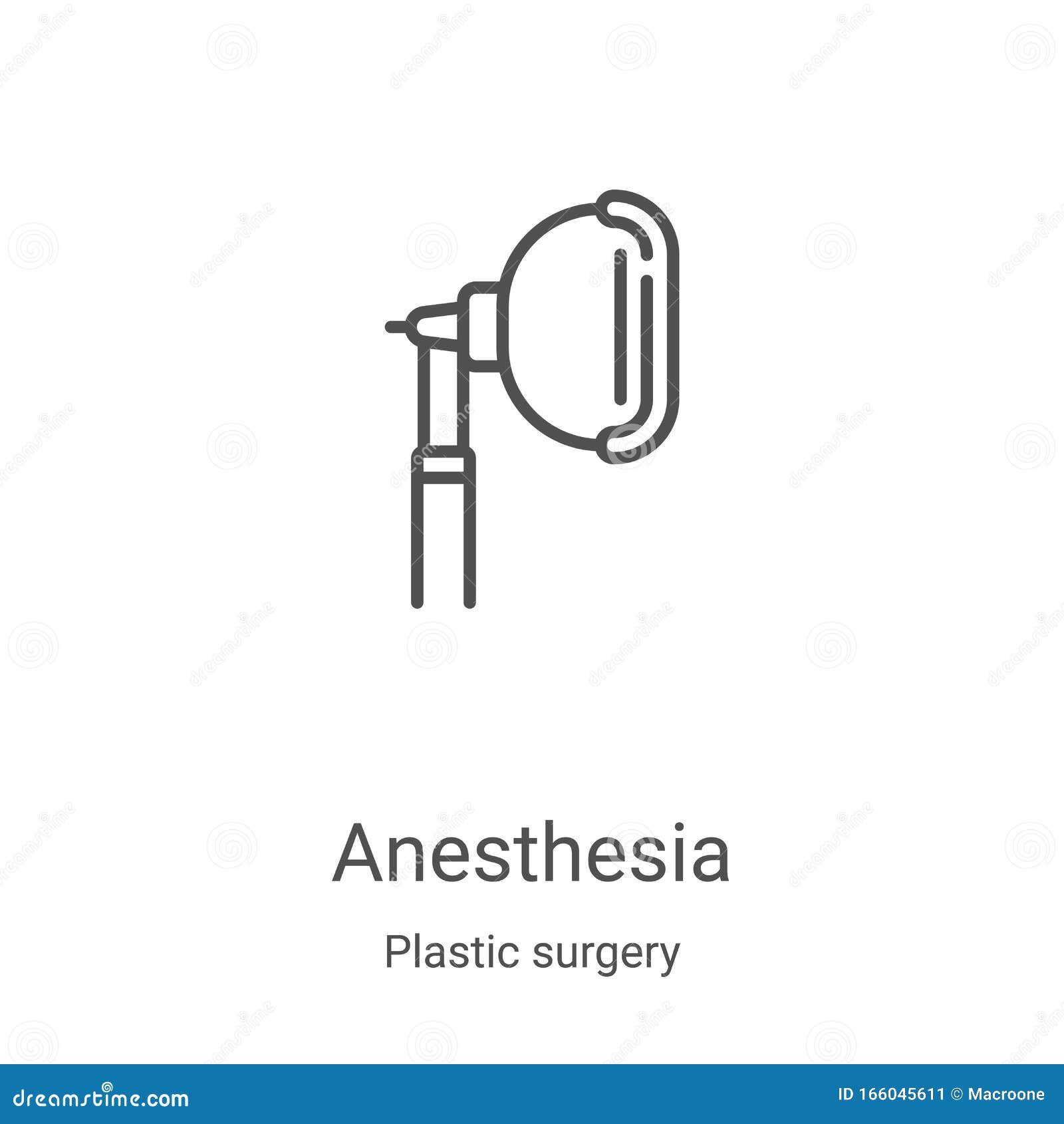 Anesthesia Icon Vector from Plastic Surgery Collection. Thin Line ...