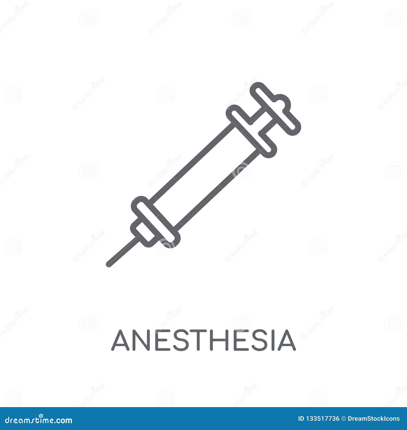 Anesthesia Linear Icon. Modern Outline Anesthesia Logo Concept O Stock ...