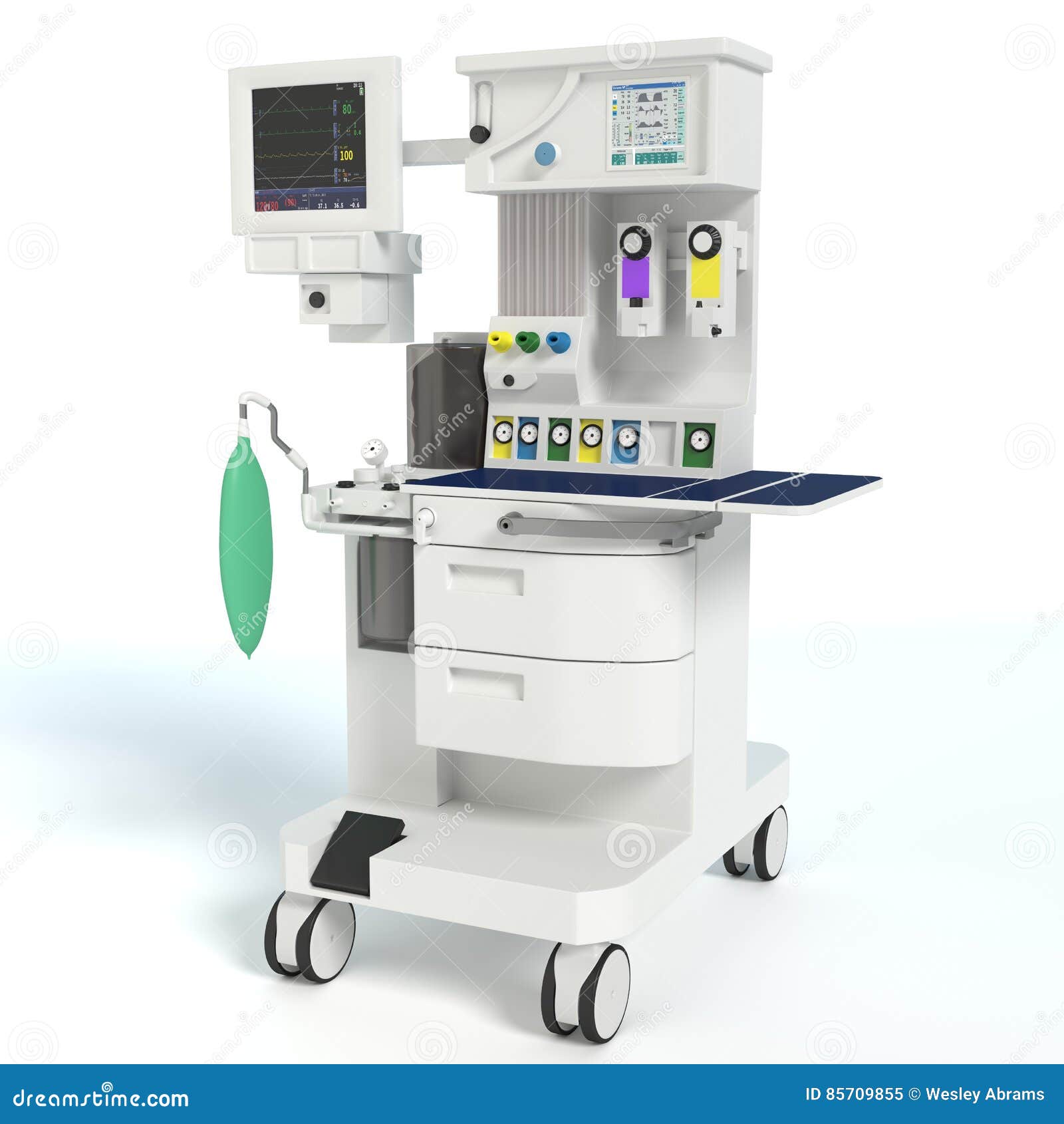 Anesthesia Machine Set Cartoon Vector | CartoonDealer.com #203780617