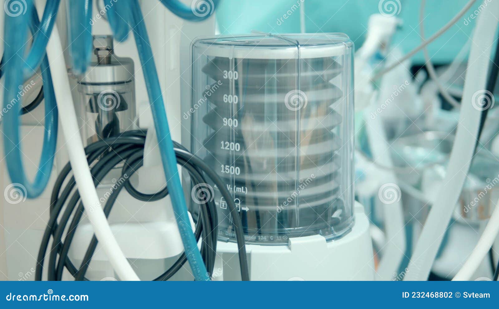 Anesthesia Machine with a Moving Ventilator Stock Footage - Video of ...