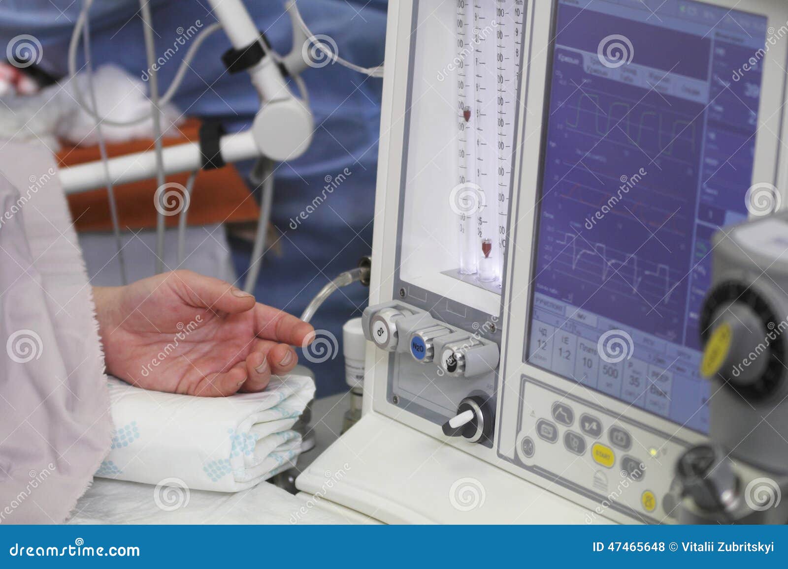 Anesthesia Machine in Usage Stock Photo - Image of staff, control: 47465648
