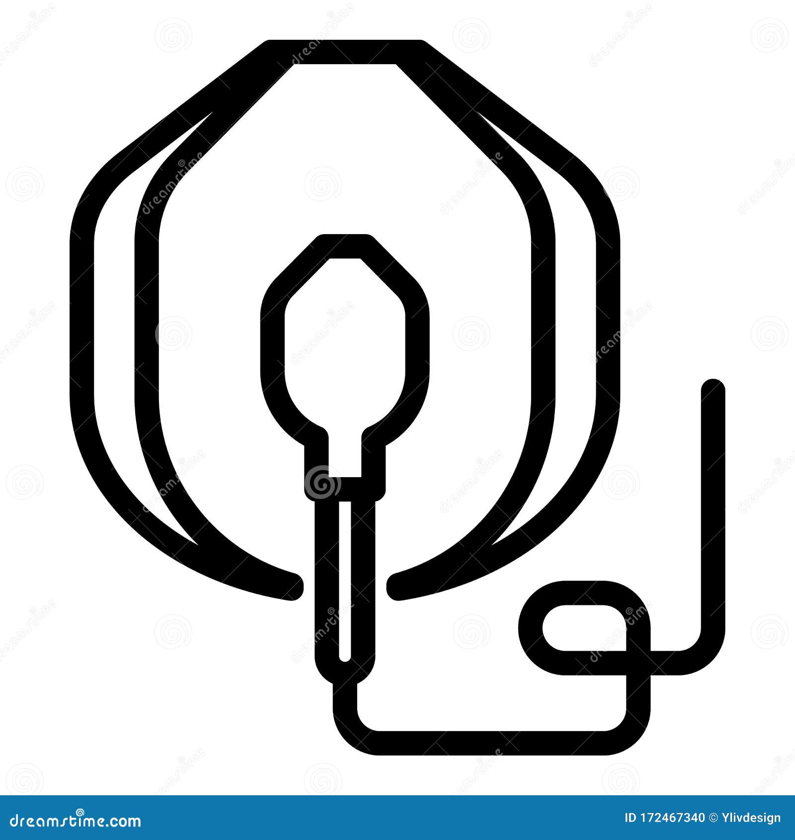 Anesthesia Mask Icon, Outline Style Stock Vector - Illustration of ...