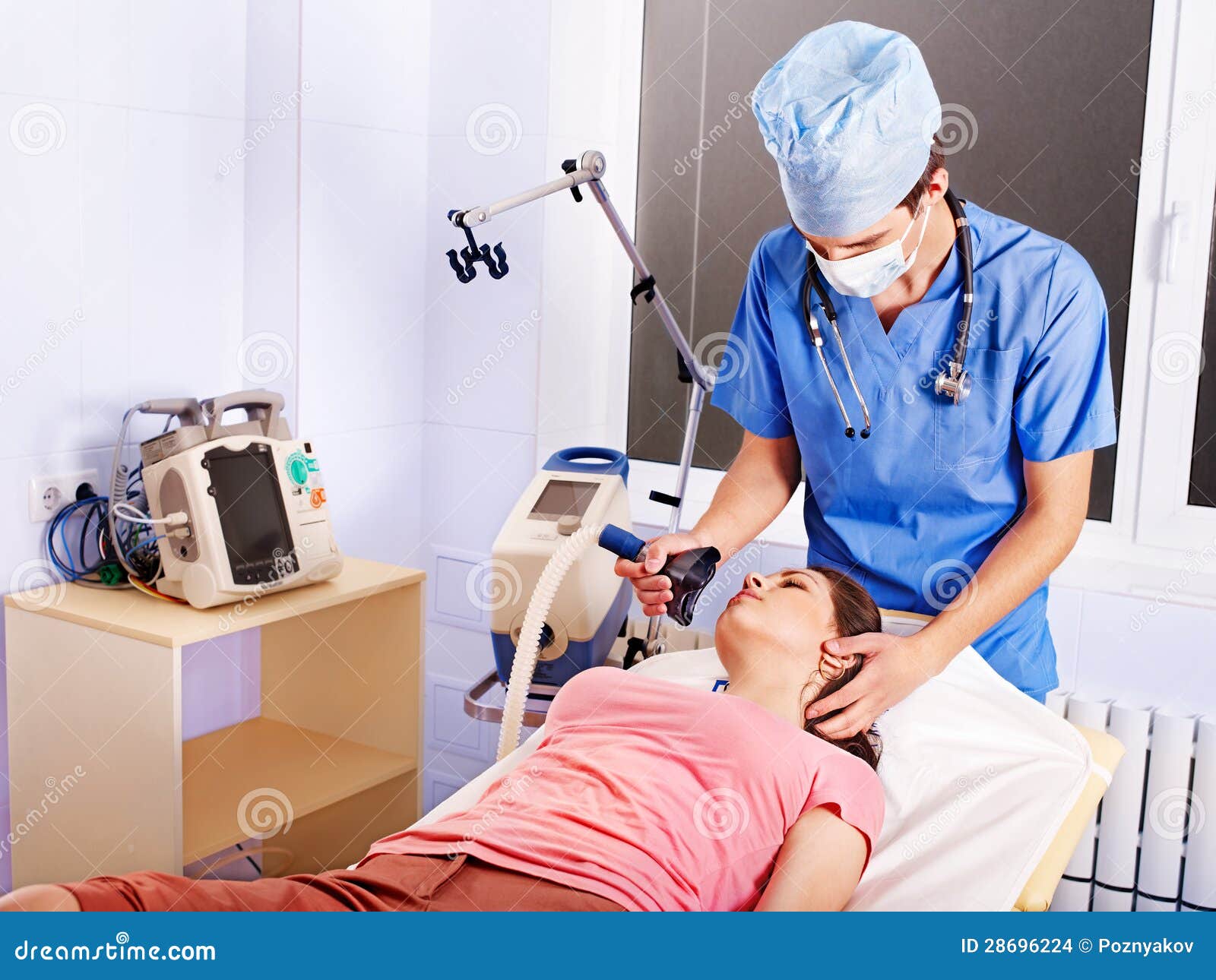 Anesthesia for surgery. stock photo. Image of hospital - 28696224