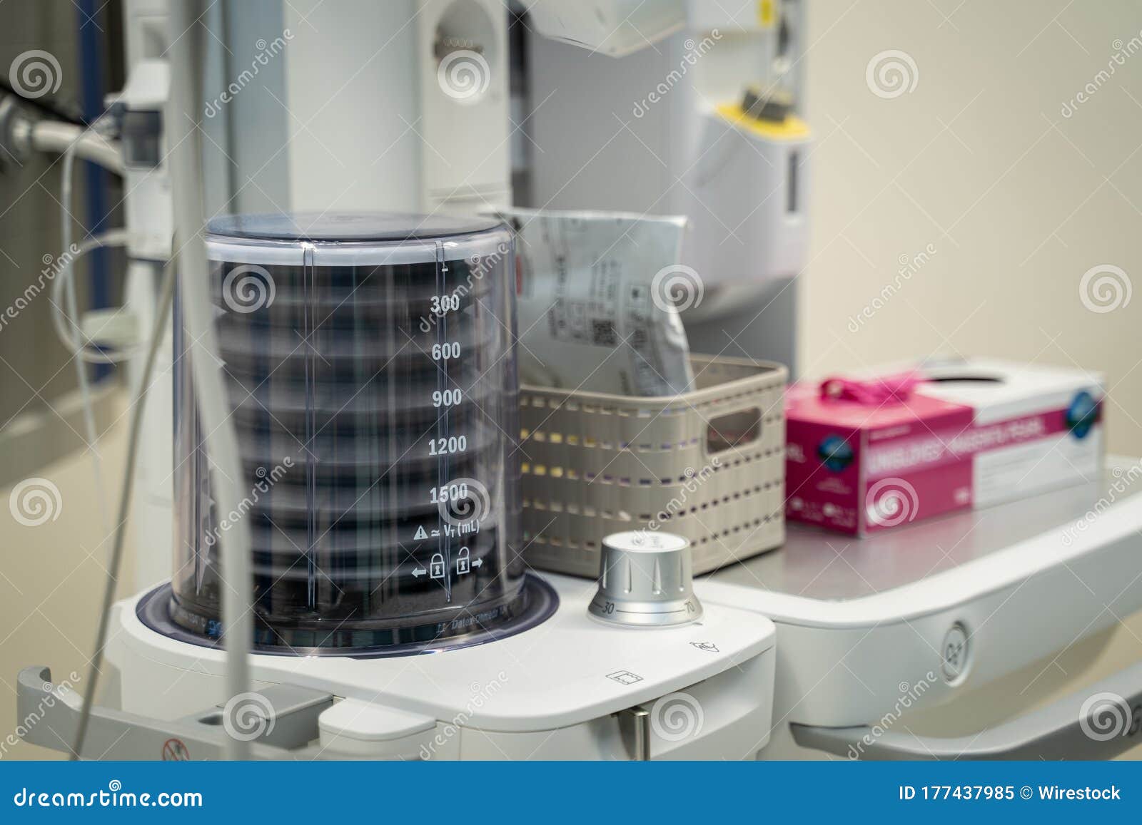 Anesthesia Ventilator Machine in a Surgery Room Stock Image - Image of ...