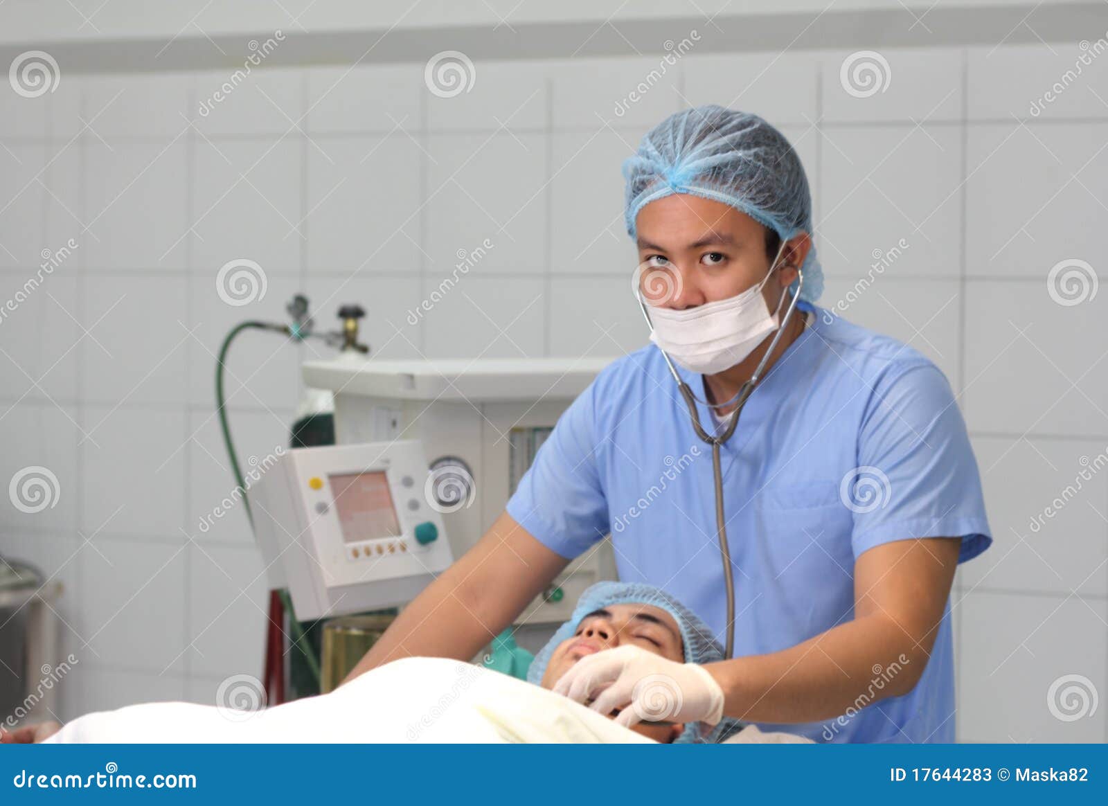 Anesthesiologist stock image. Image of operating, surgeon - 17644283