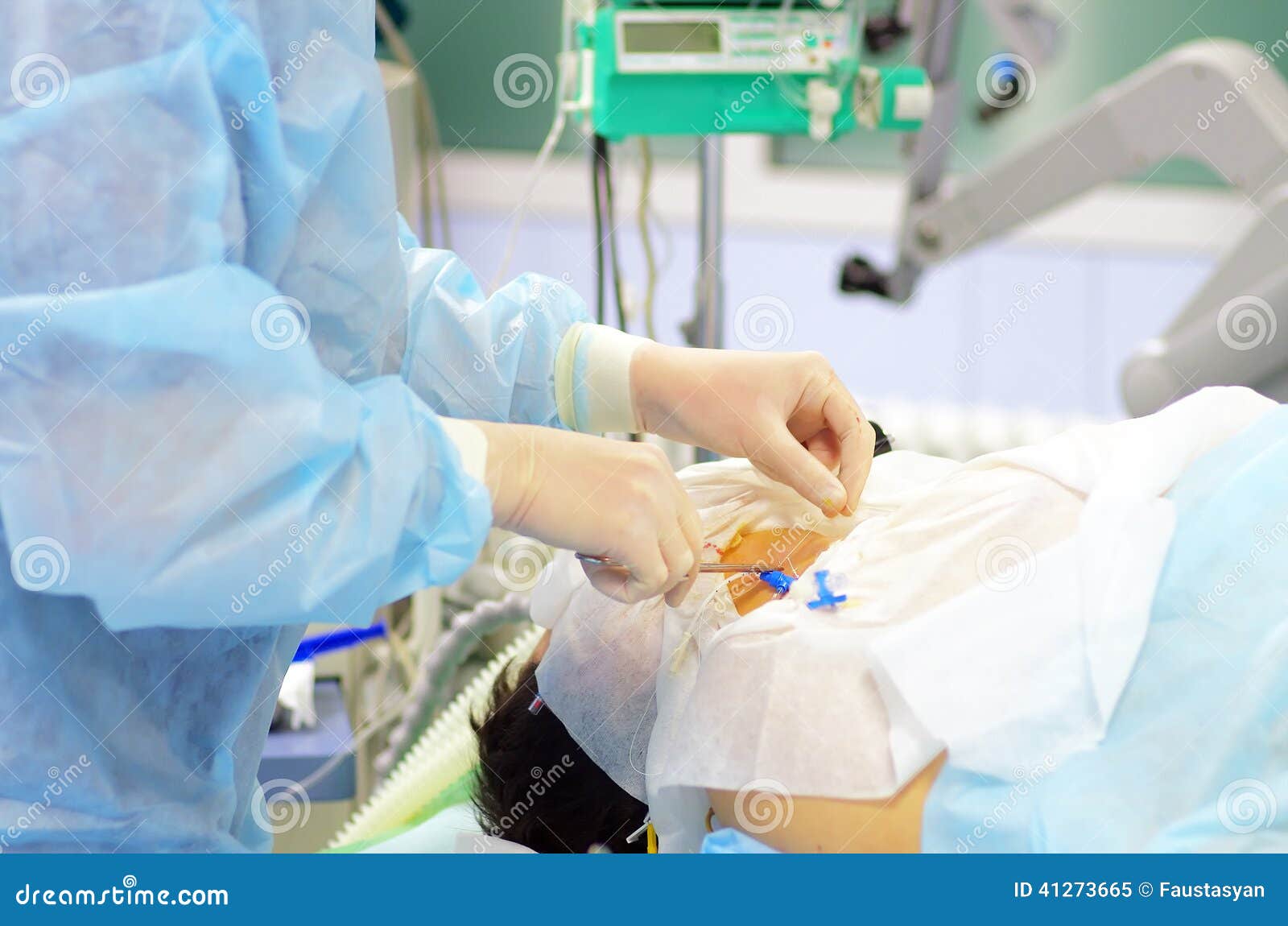 Anesthesiologist at work stock image. Image of thread - 41273665
