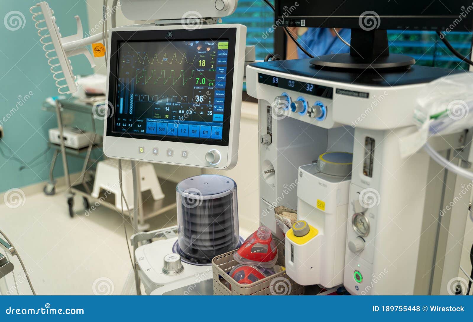 Anesthetic Machine Located in the Operating Room Editorial Stock Photo ...