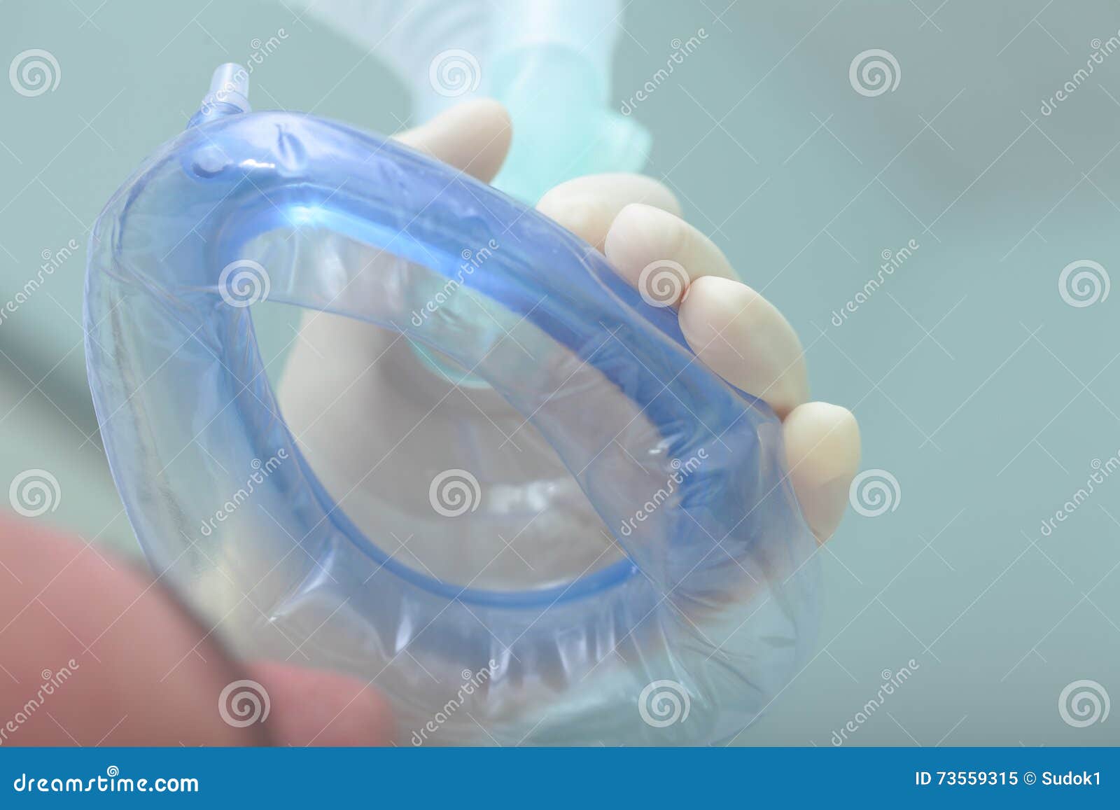 Anesthetic (oxygen) Mask in Front of the Patient S Face Stock Image ...