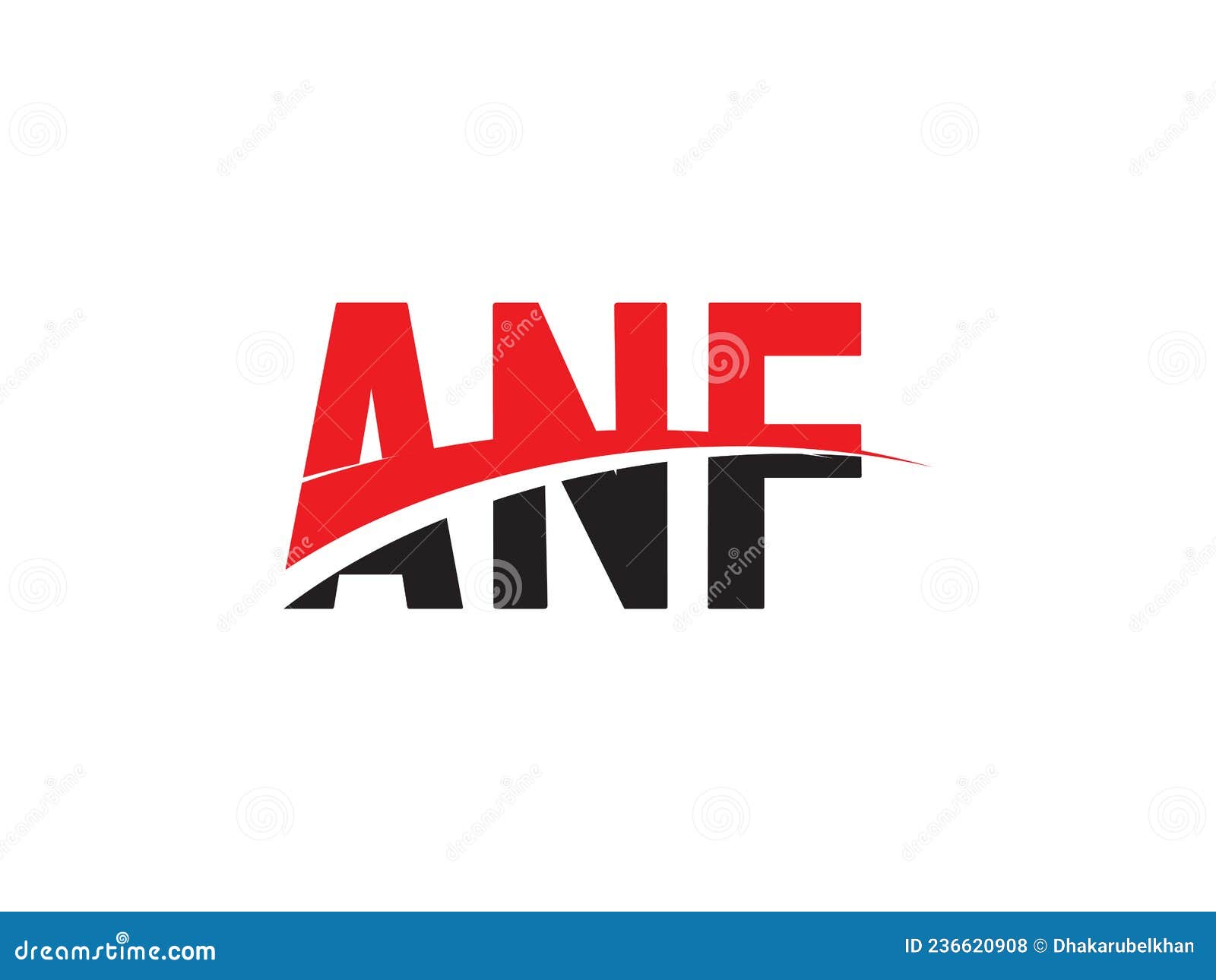 ANF Letter Initial Logo Design Vector Illustration Stock Illustration ...