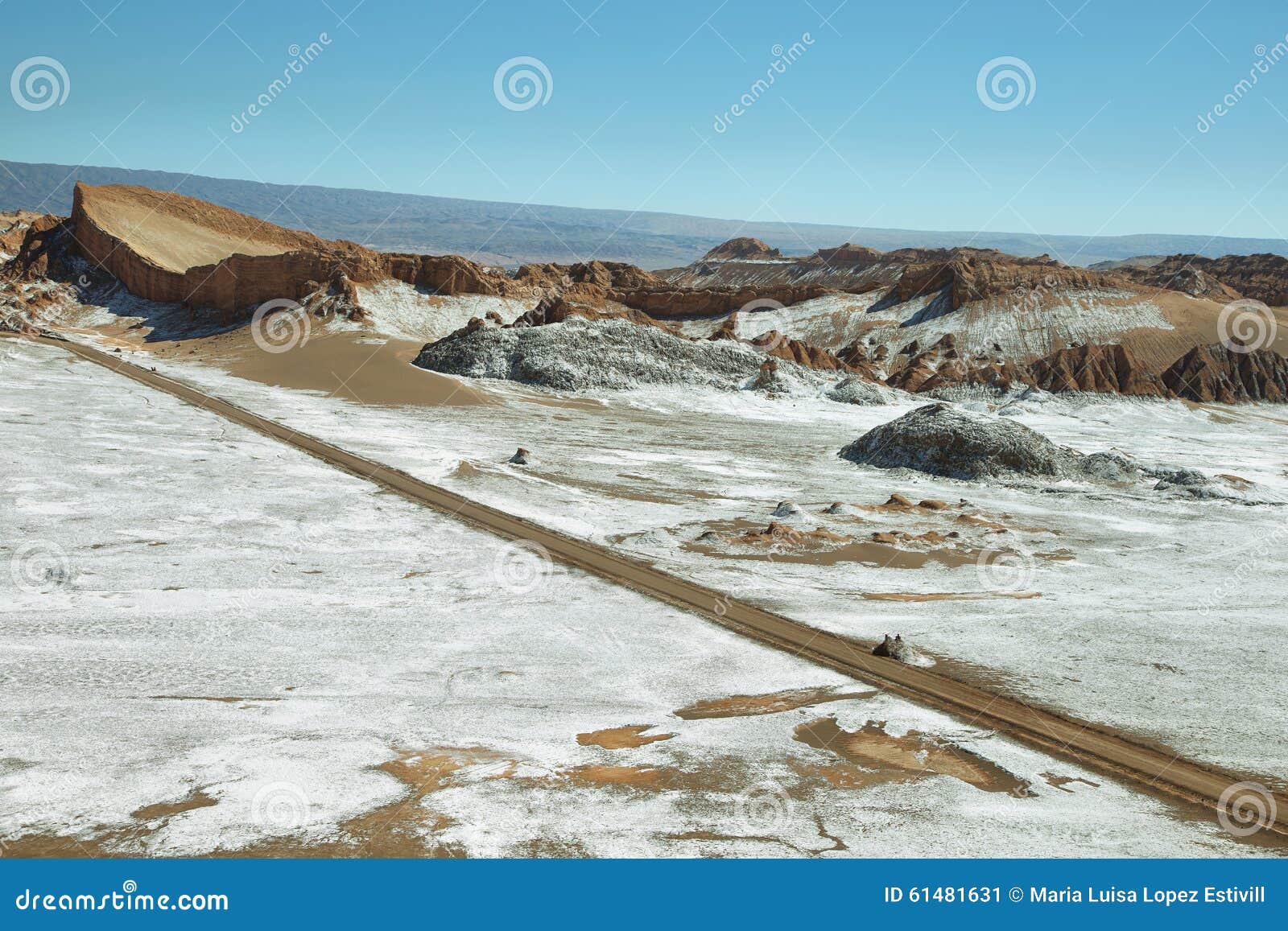 Anfiteatro No Vale Da Lua, Deserto De Atacama, O Chile Imagem de Stock ...