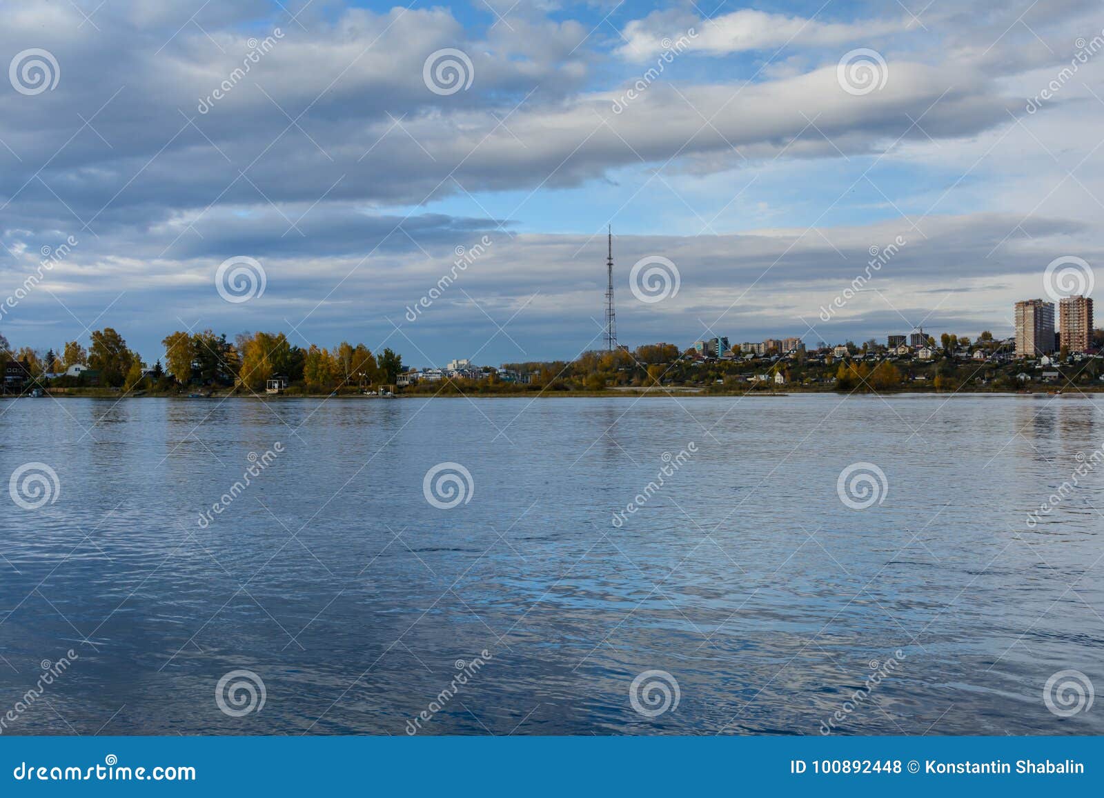 Angara River in Irkutsk. stock photo. Image of natural - 100892448