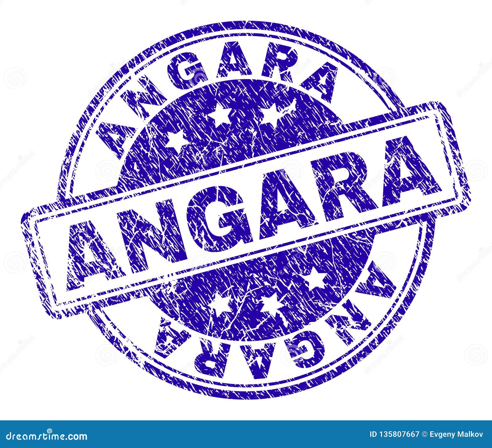 Scratched Textured ANGARA Stamp Seal Stock Vector - Illustration of ...