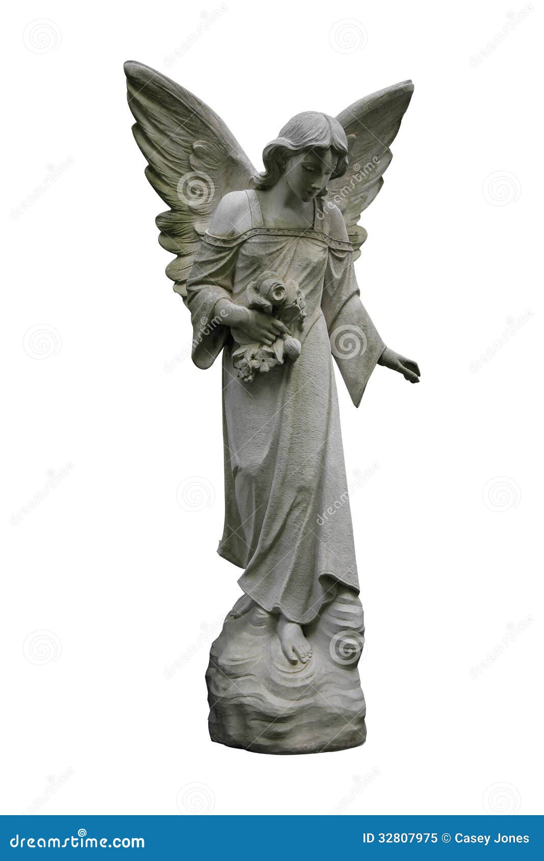 Ange d'isolement image stock. Image du monument, beau - 32807975