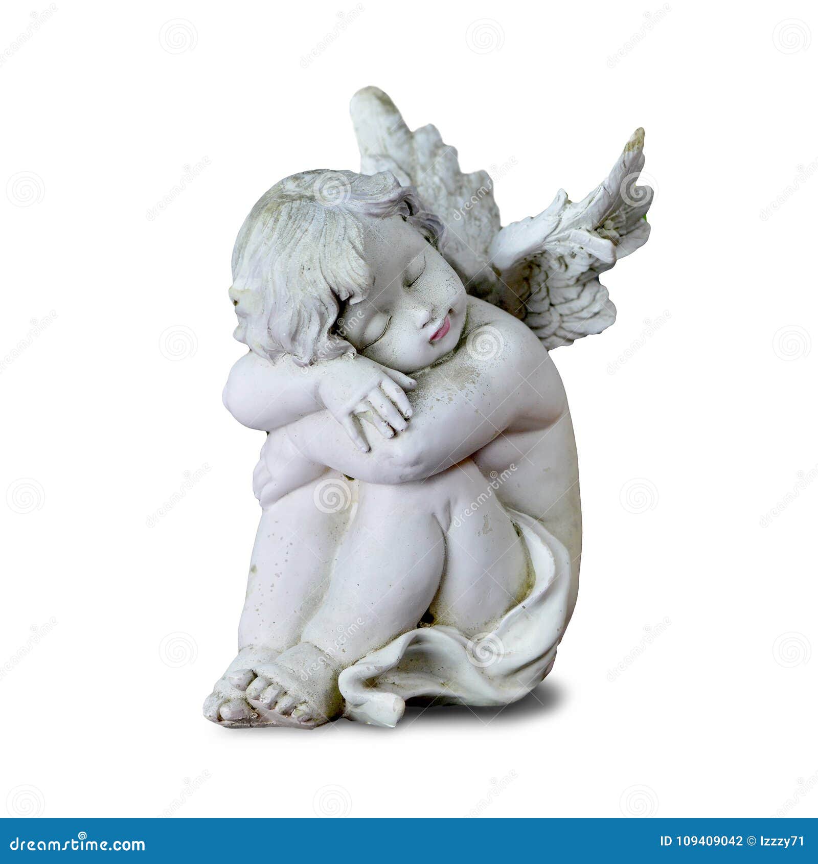 Ange D'isolement Sur Le Blanc Photo stock - Image du ange, sympathie ...