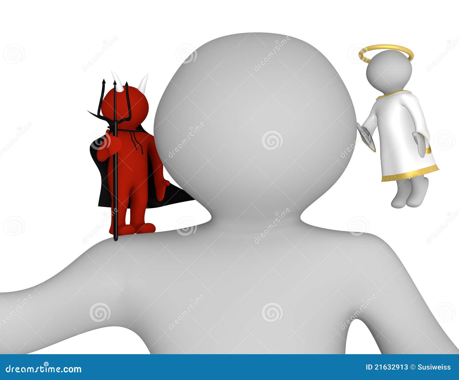 Ange et diable illustration stock. Illustration du noir - 21632913