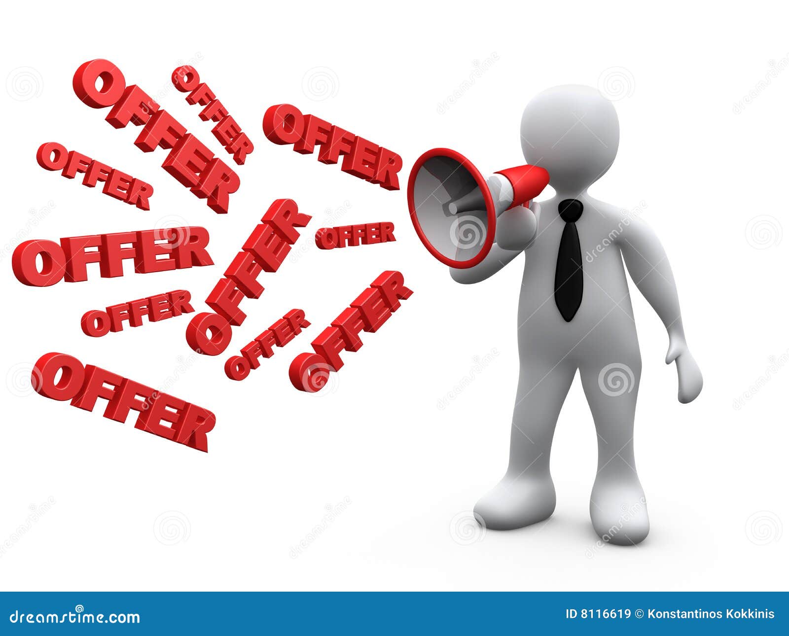 Angebot-Ansage stock abbildung. Illustration von marketing - 8116619