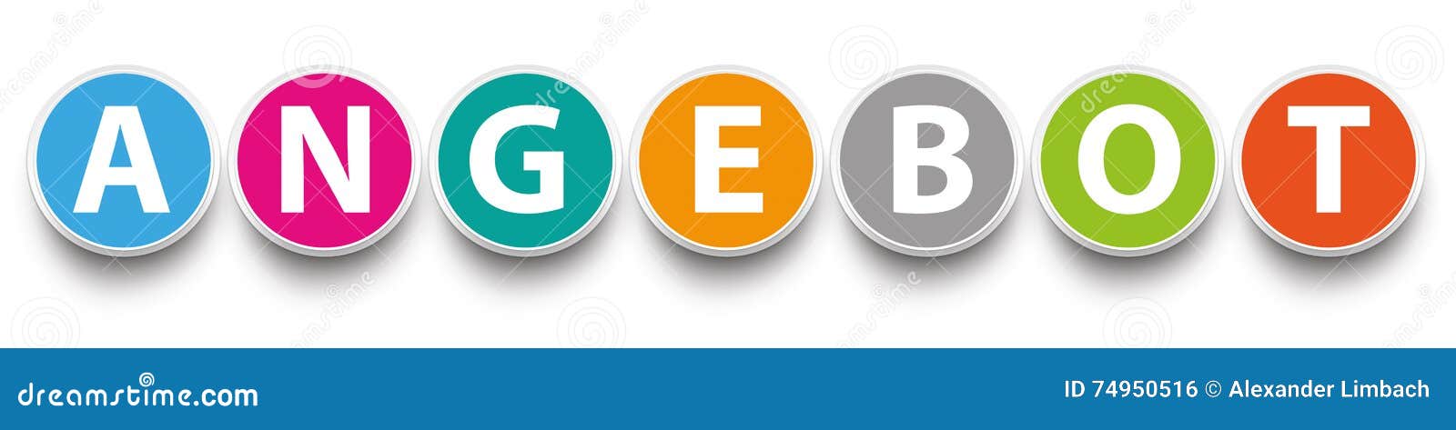 Angebot Circles stock vector. Illustration of advertisement - 74950516