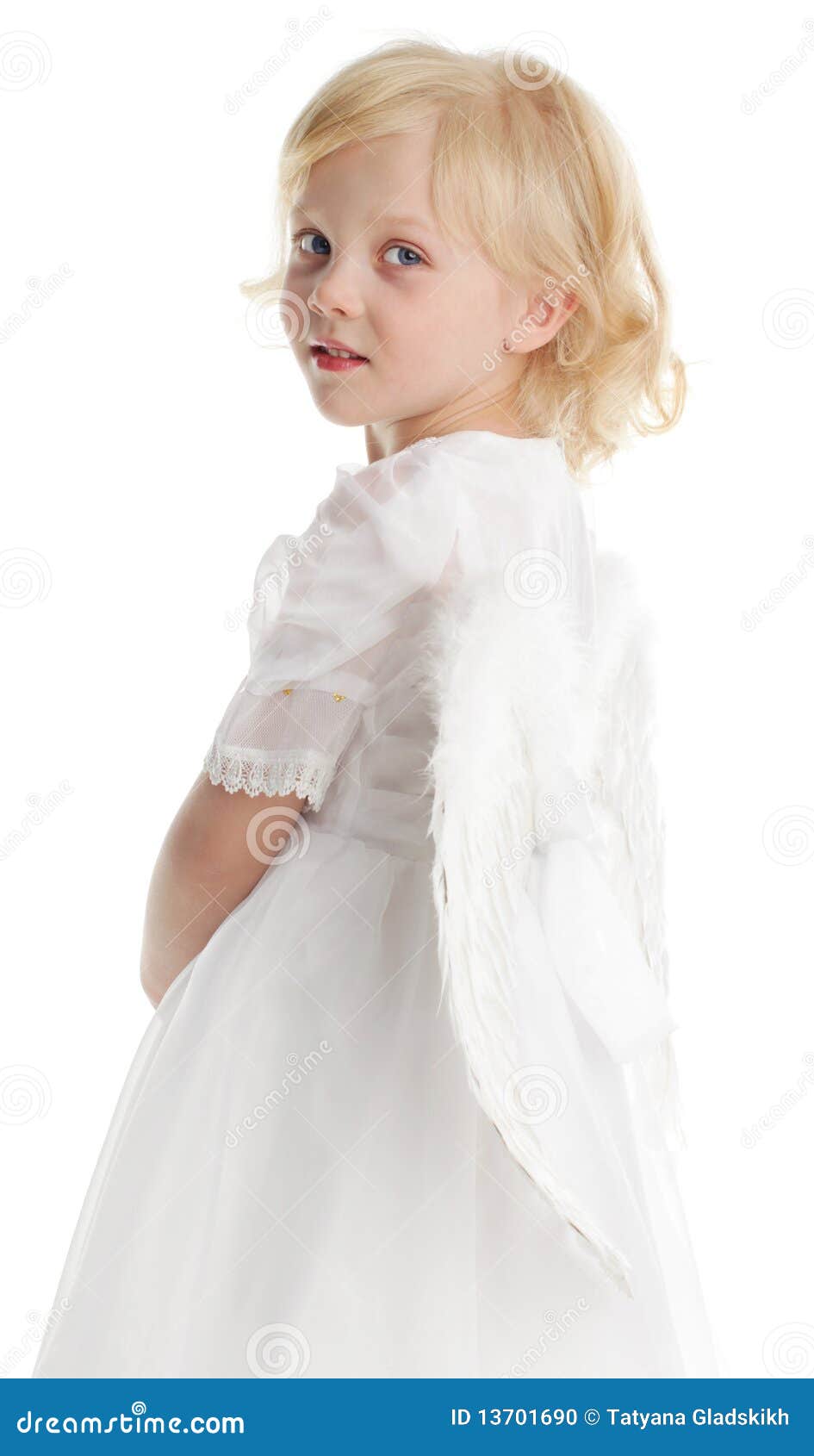 Angel stock photo. Image of feather, looking, face, portrait - 13701690