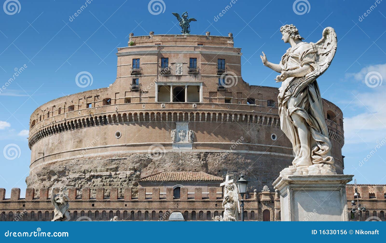 Angel. stock photo. Image of brick, landmark, rome, famous - 16330156