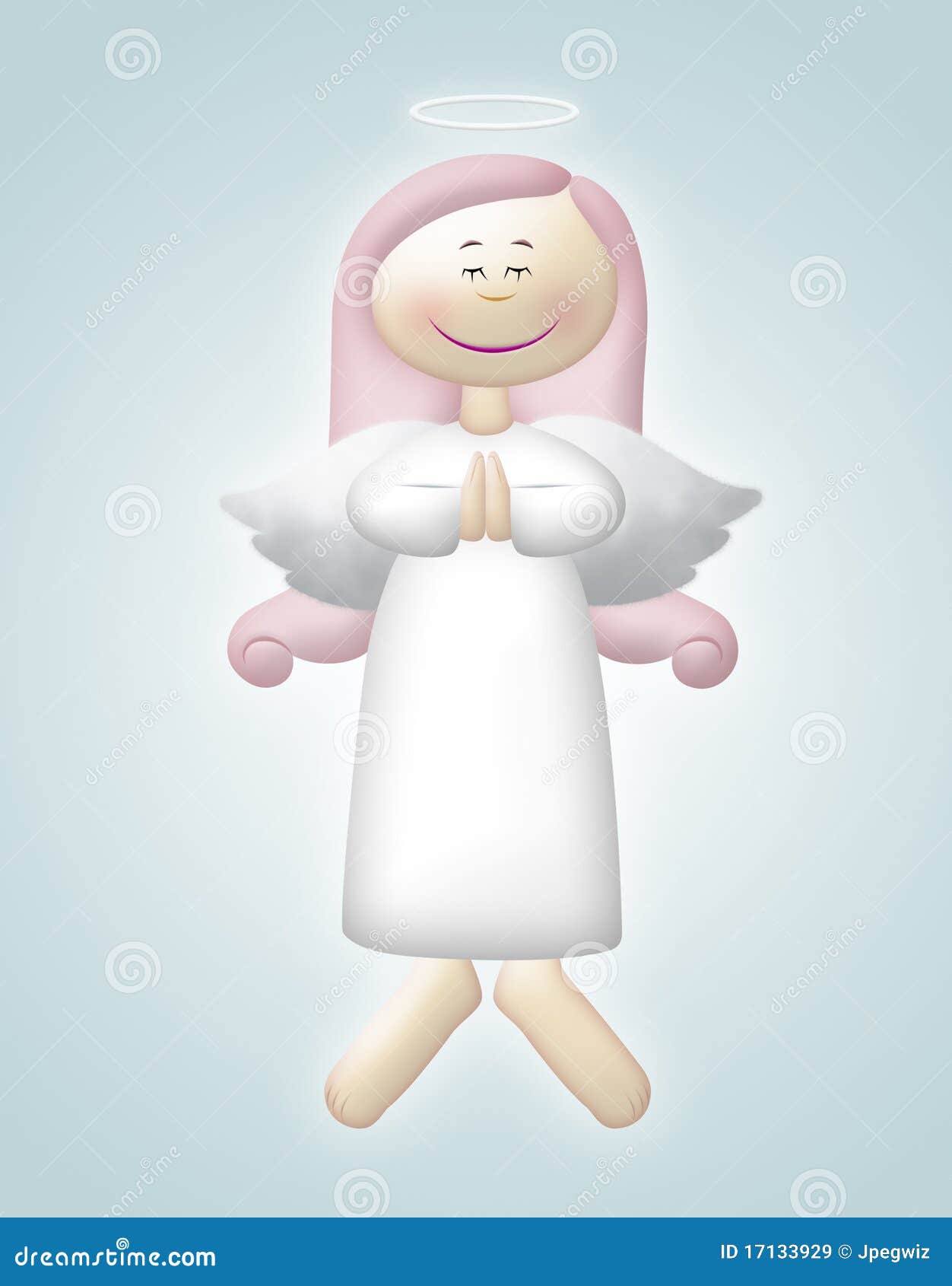 Angel stock illustration. Illustration of cartoon, pastels - 17133929