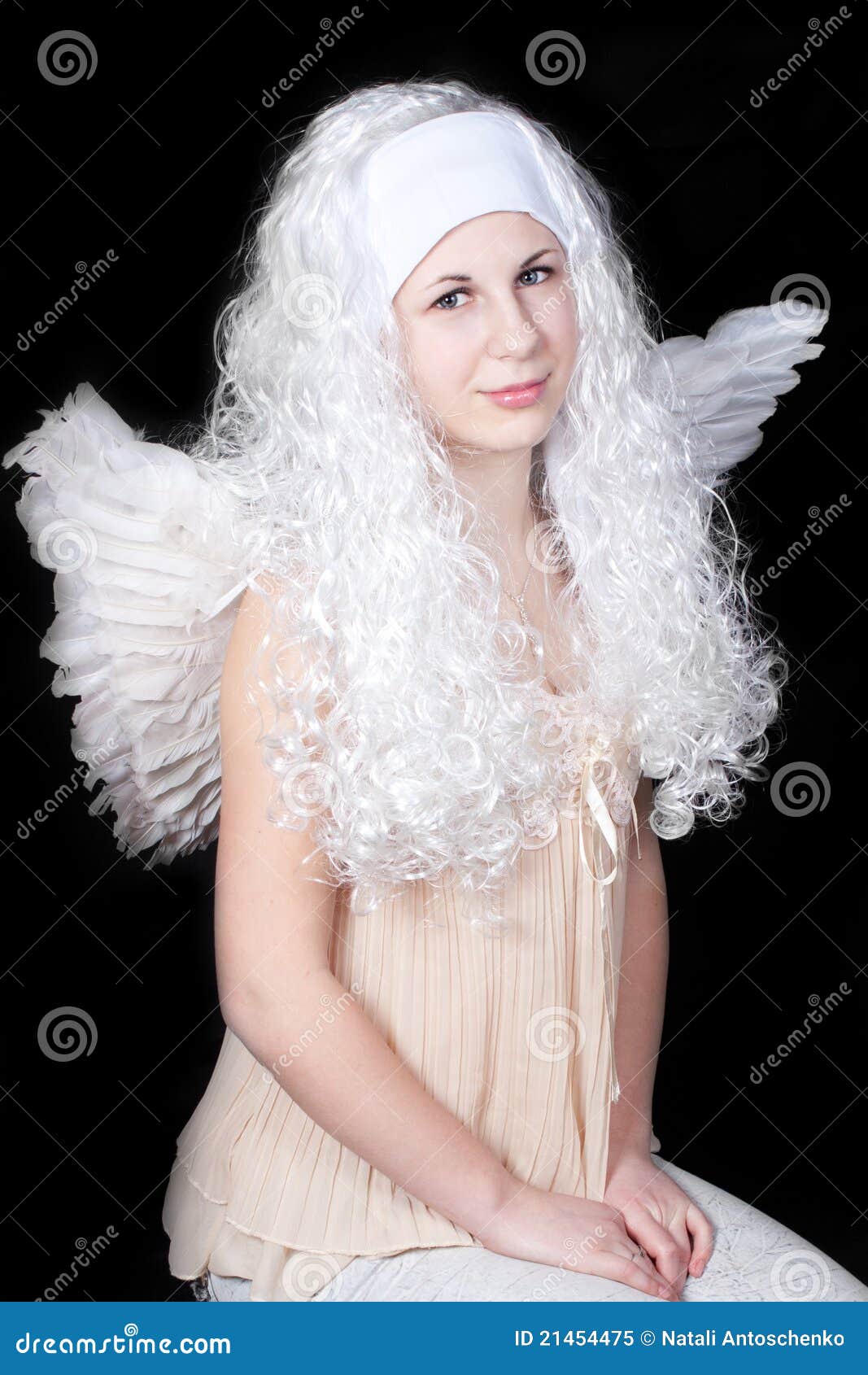 Angel stock image. Image of angel, lingerie, feathers - 21454475