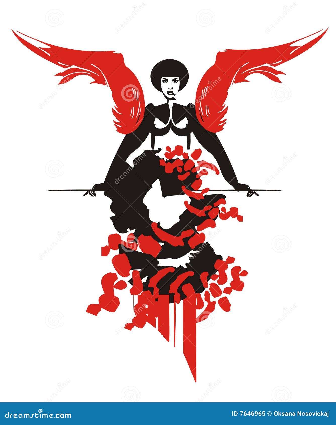 Angel stock vector. Illustration of justice, belief, anger - 7646965