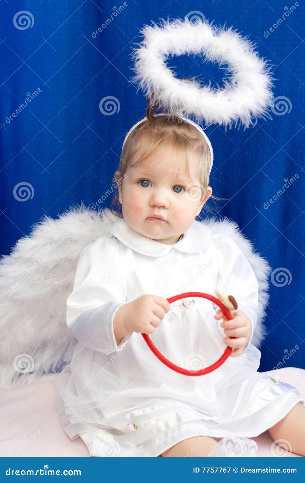 Angel stock image. Image of baby, laughing, blond, wings - 7757767