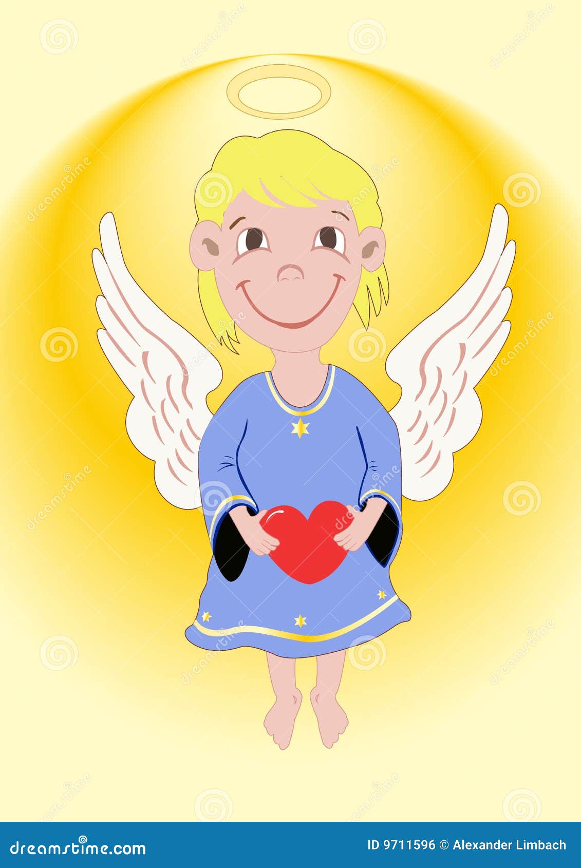 Angel stock illustration. Illustration of catholic, child - 9711596